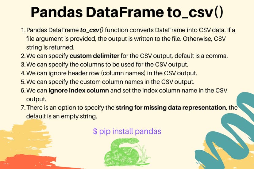 Pandas to_csv() - Convert DataFrame to CSV | DigitalOcean