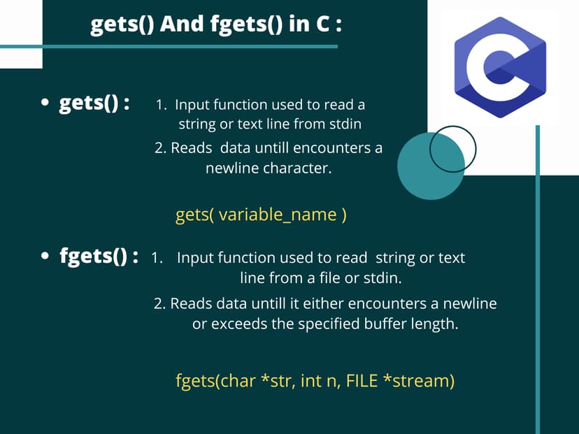 fgets() and gets() in C: Differences and Examples | DigitalOcean