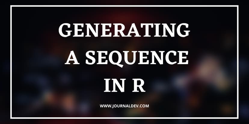 Generating a sequence in R using seq() function | DigitalOcean