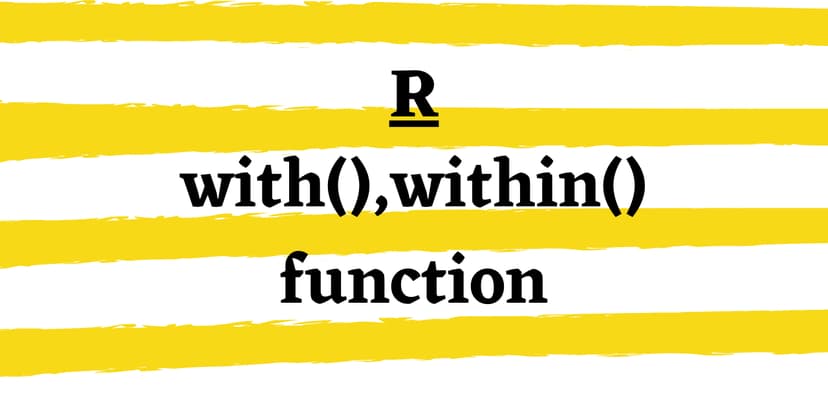 R with() and within() function - All you need to know! | DigitalOcean